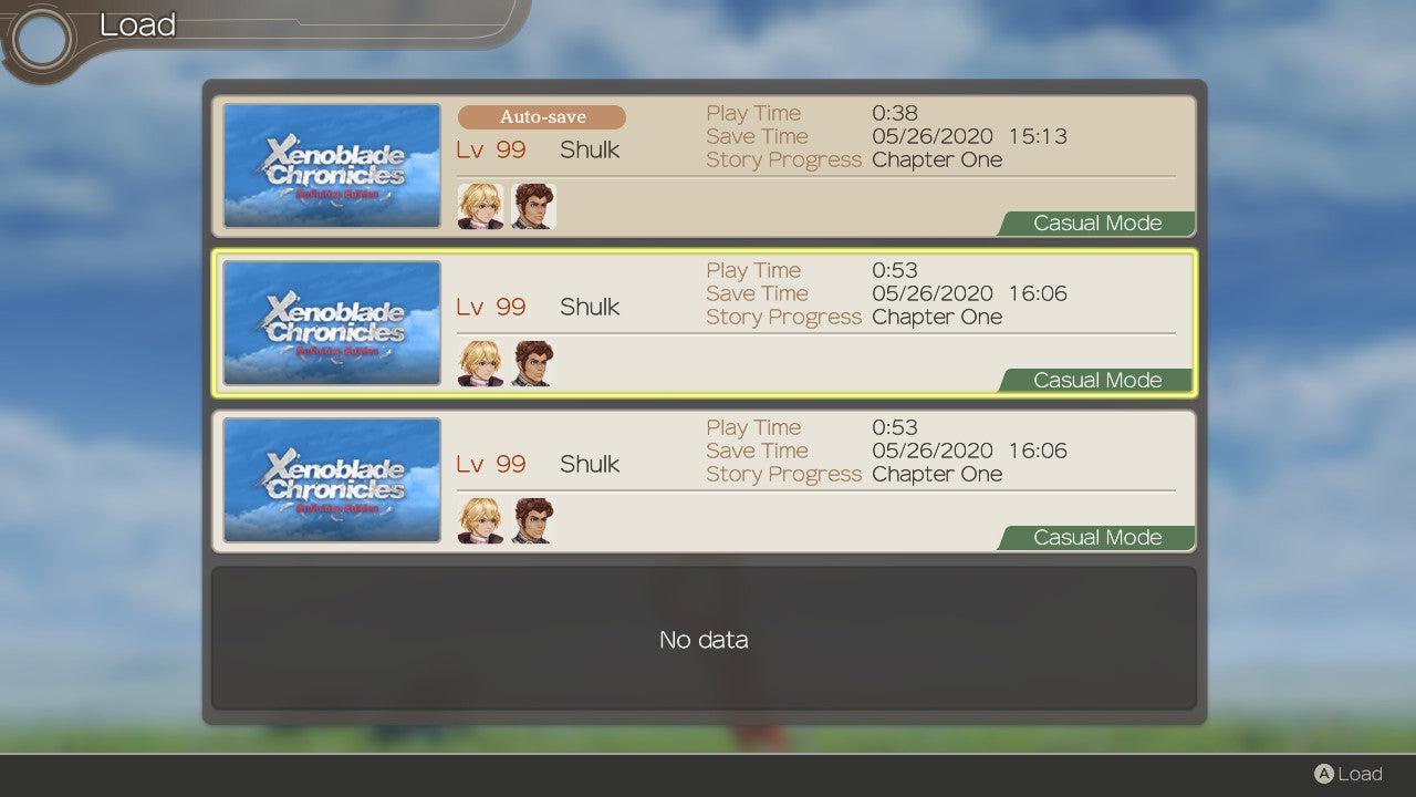 [Switch Save Progression] - Xenoblade Chronicles Definitive Edition ...