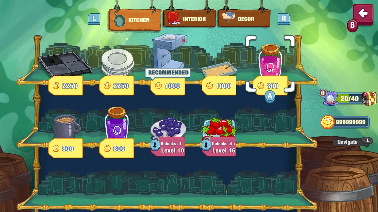 [Switch Save Progression] - SpongeBob Krusty Cook-Off - Rich Starter ...
