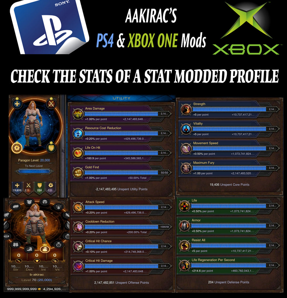 14x EXTREME Stat Modded Characters + Necromancer Stat Mod-Diablo 3 Mods ...