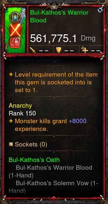 [Primal Ancient] 561k Actual DPS Bulkathos Warrior Blood – Seasonal ...