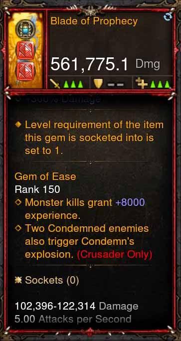 [Primal Ancient] 561k Actual DPS Blade of Prophecy – Seasonal & Non ...