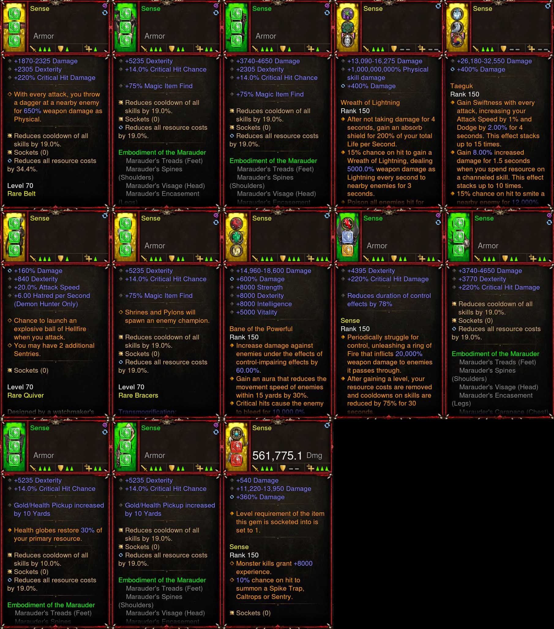 [Primal Ancient] [Quad DPS] Diablo 3 Immortal v5 Demon Hunter Marauder ...
