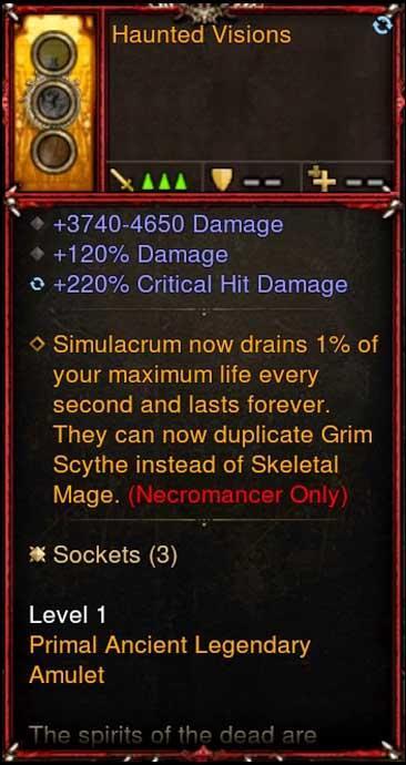 [Primal Ancient] 2.6.9 Hunted Visions Amulet – Seasonal & Non-Seasonal ...