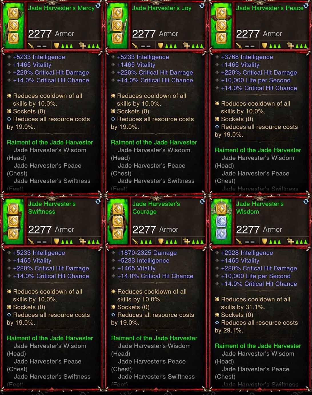 [Primal Ancient] 6x Jade Witch Doctor Set – Seasonal & Non-Seasonal ...