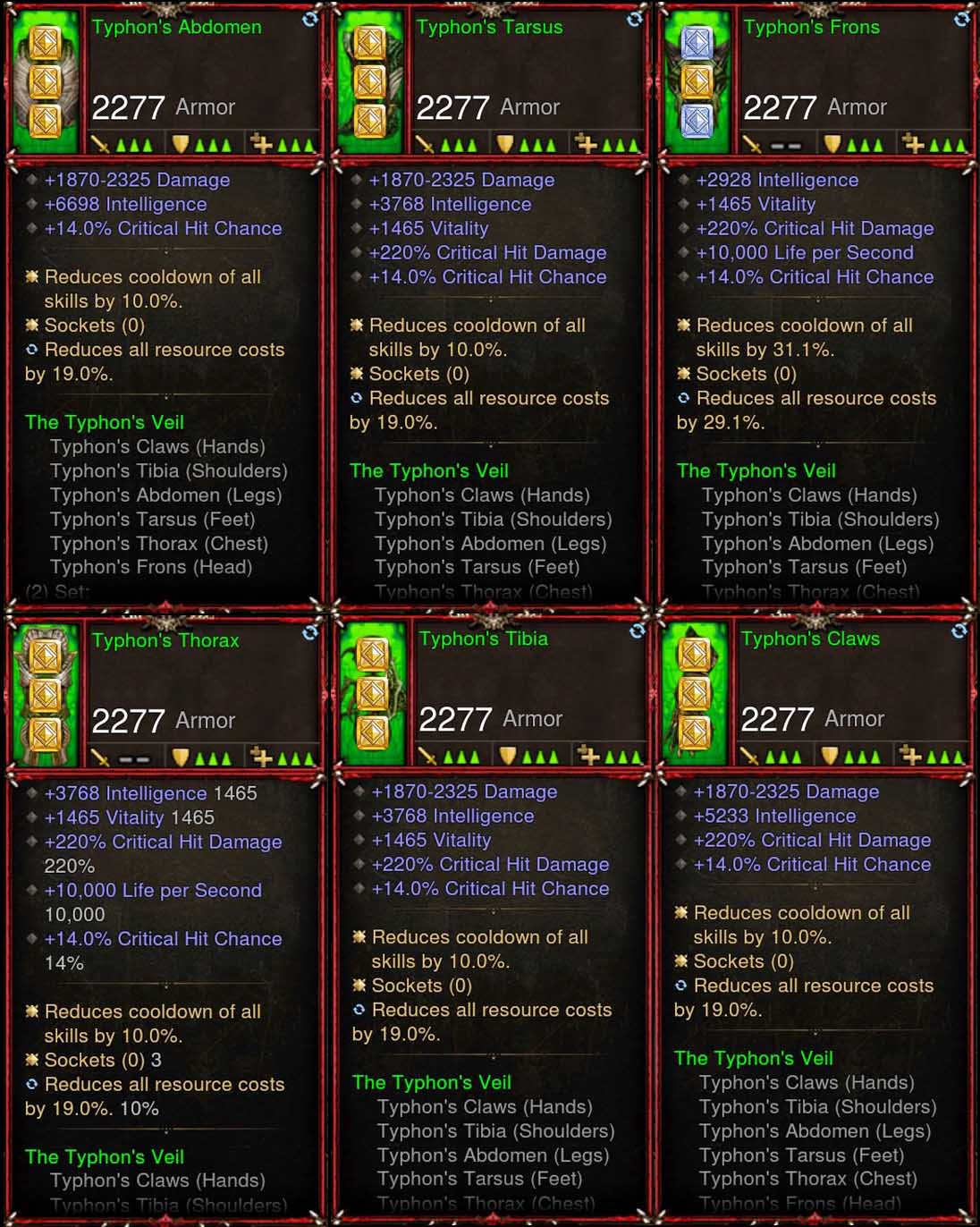 [Primal Ancient] 6x Piece Patch 2.6.8 Typhon Wizard Set – Seasonal ...