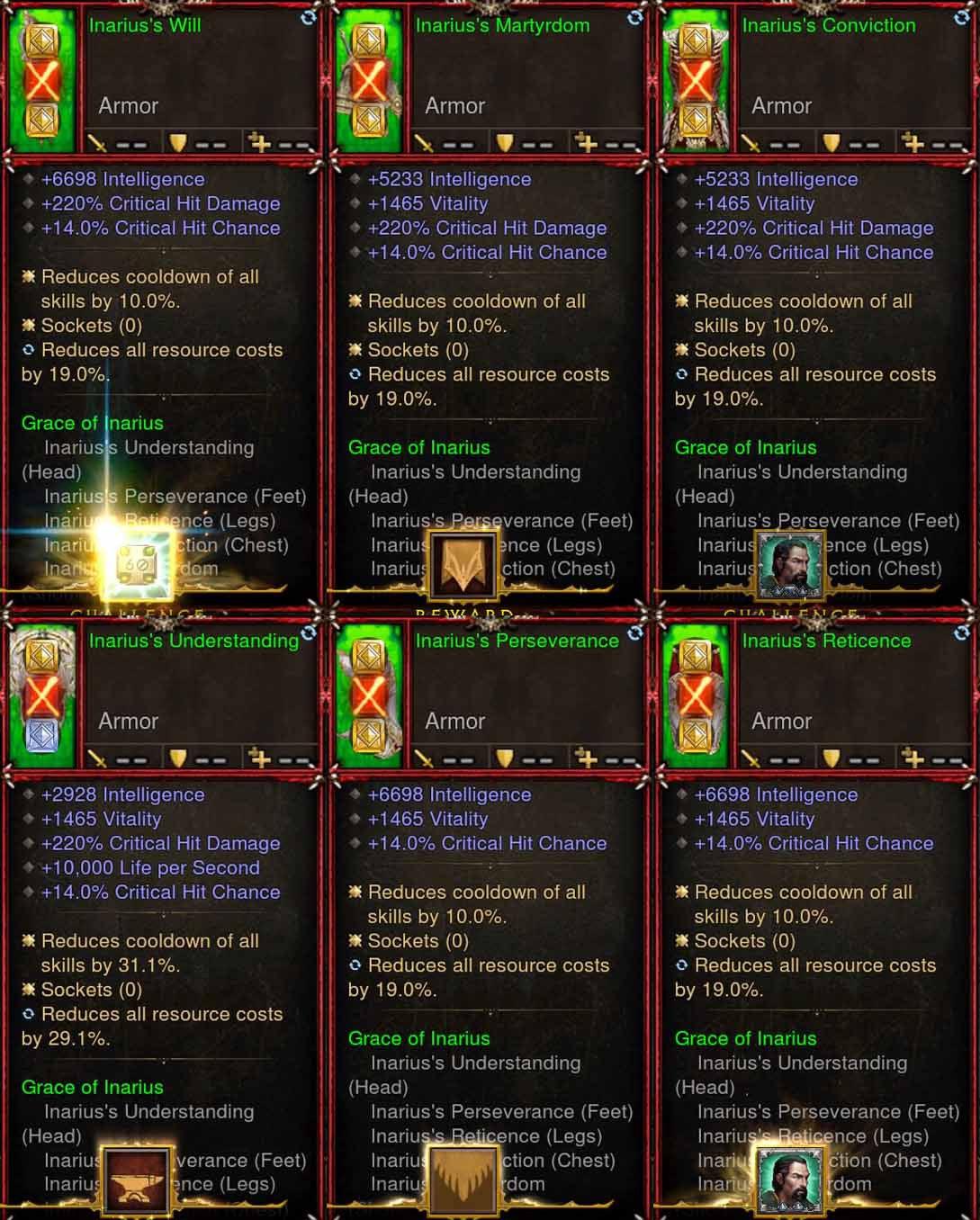 [Primal Ancient] 6x Inarius Necromancer Set – Seasonal & Non-Seasonal ...